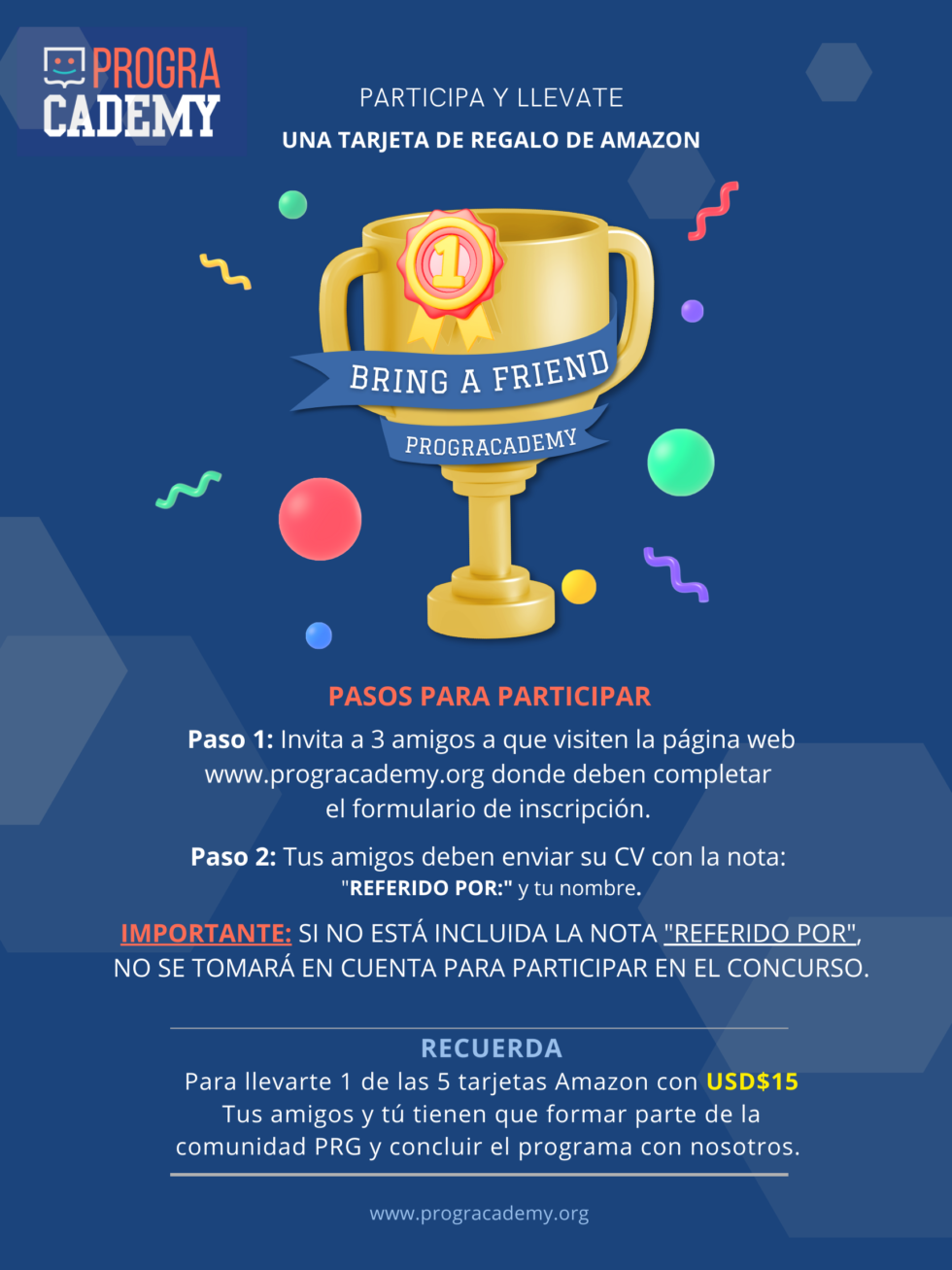 Trae un amigo a Progracademy – ‘Bring a Friend’|Progracademy